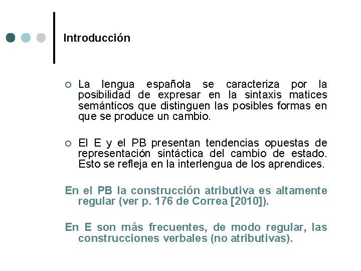 Interlengua y Construcciones de Cambio de Estado Texto