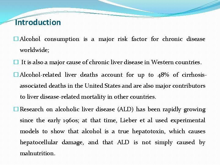 Alcoholic Liver Disease Pathogenesis and New Therapeutic Targets