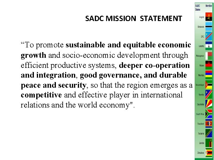 RISDP 2015 2020 AND INDUSTRIALISATION STRATEGY AND ROADMAP