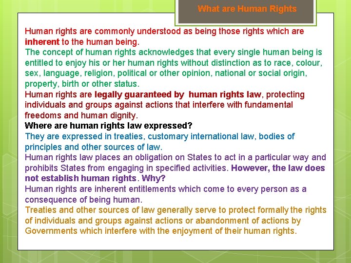 Human Rights Revision Reflection Human Rights what do