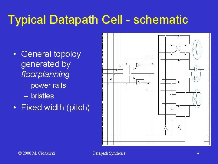 ANALYTICAL APPROACH TO CUSTOM DATAPATH SYNTHESIS Serkan Askar