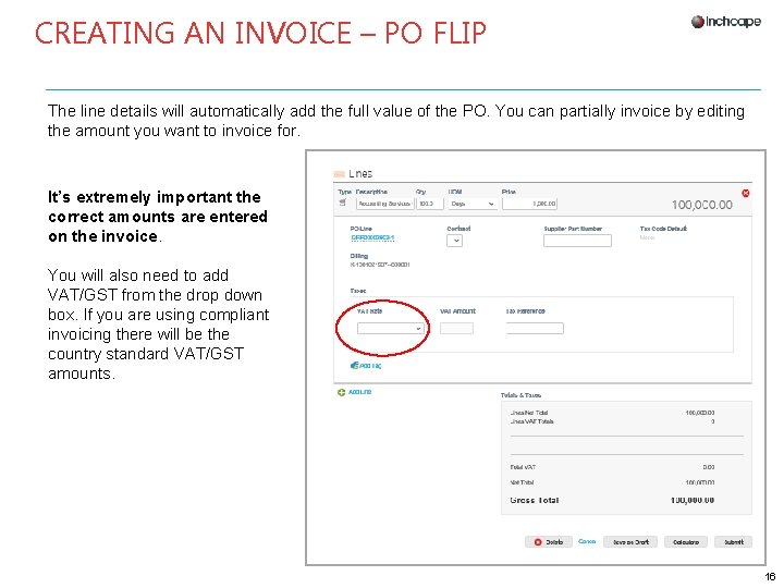 COUPA in INCHCAPE Coupa Supplier Portal CSP Purchase