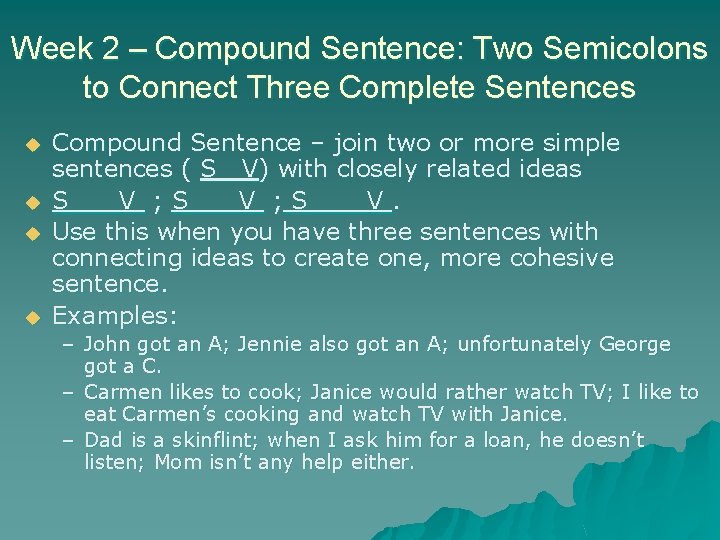 AP English III Sentence Structures Reference The Art