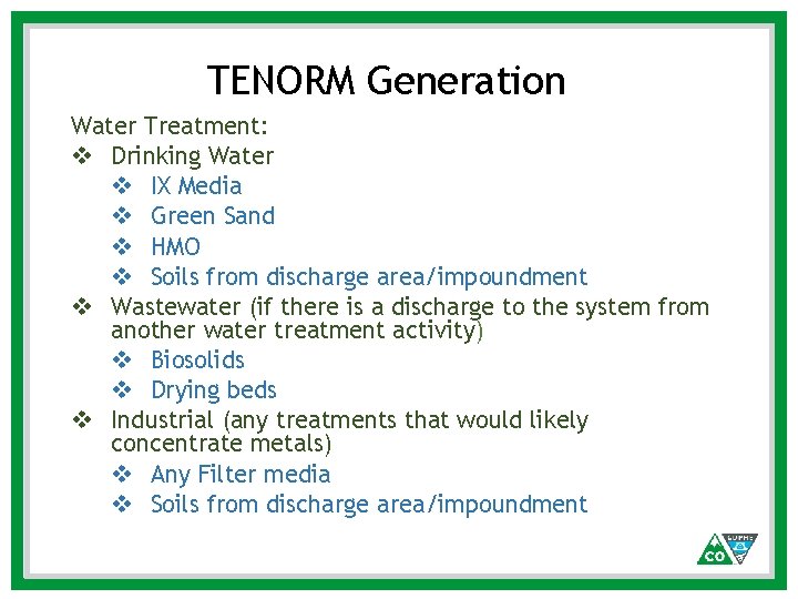 TENORM in Municipal Solid Waste Landfills Assessing the
