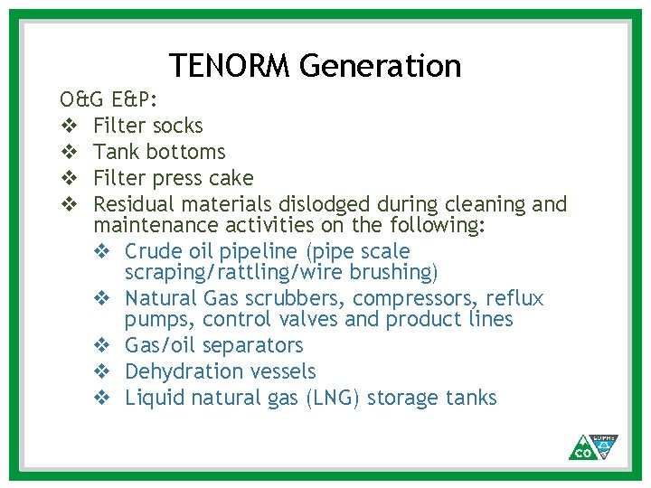 TENORM in Municipal Solid Waste Landfills Assessing the