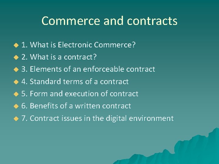 ECommerce 1 What is eCommerce 10 Electronic Transactions