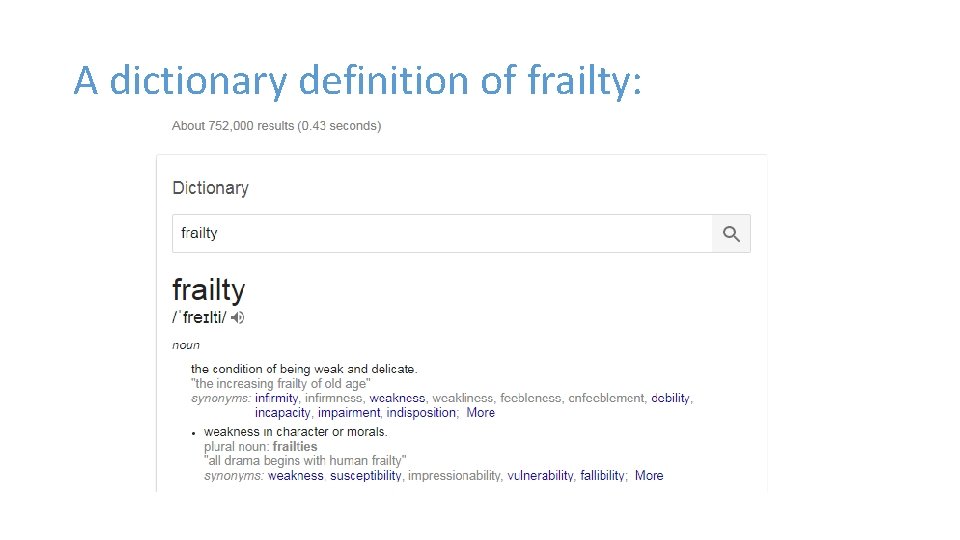 Frailty and type 2 diabetes Taz Babiker Consultant