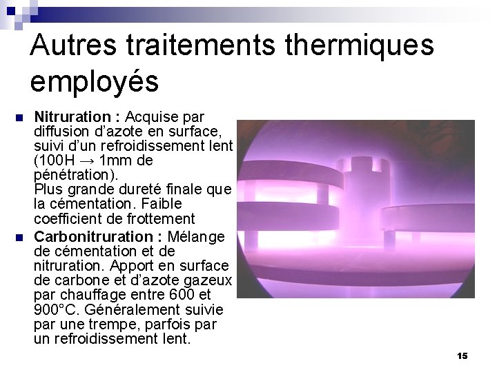Les traitements thermiques des aciers FACHE DIRINGER SOMMAIRE