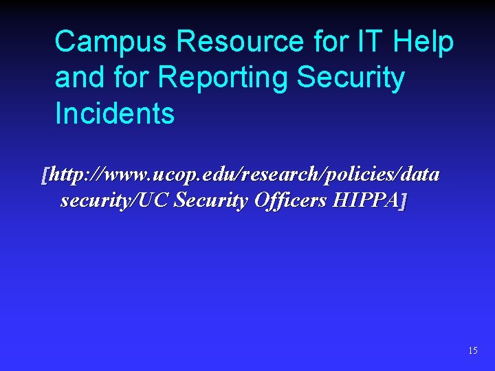 Electronic Information Security What Researchers Need to Know