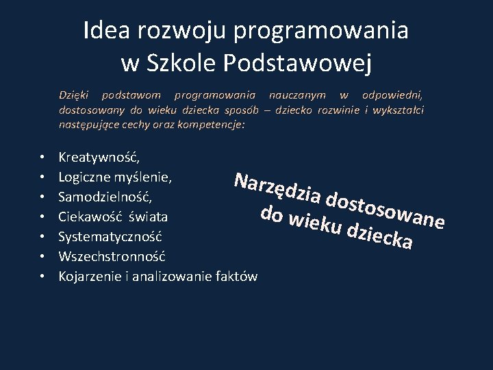 Programowanie w Szkole Podstawowej Katarzyna Paliwoda Dyrektor Szkoy
