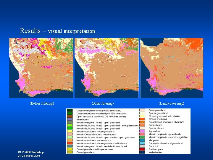 Land cover map of southern hemisphere Africa using