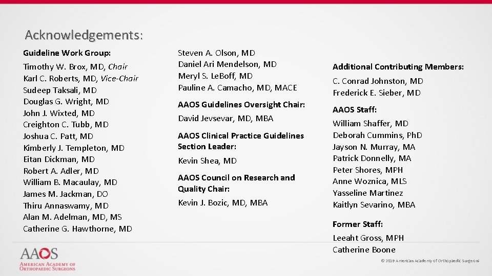 Management of Hip Fractures in the Elderly EvidenceBased