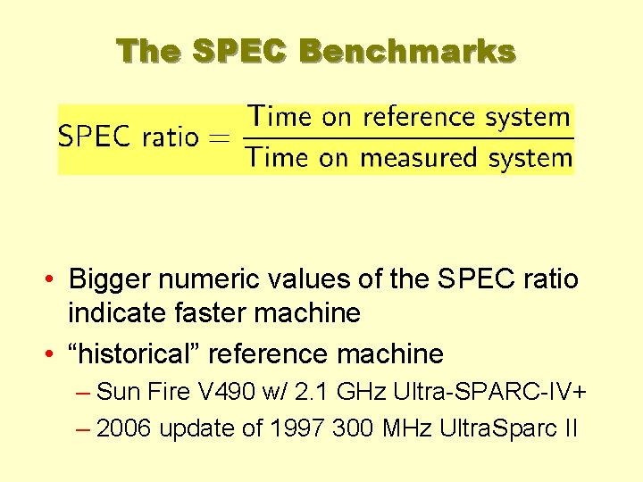 CMSC 611 Advanced Computer Architecture Getting Data Benchmarks
