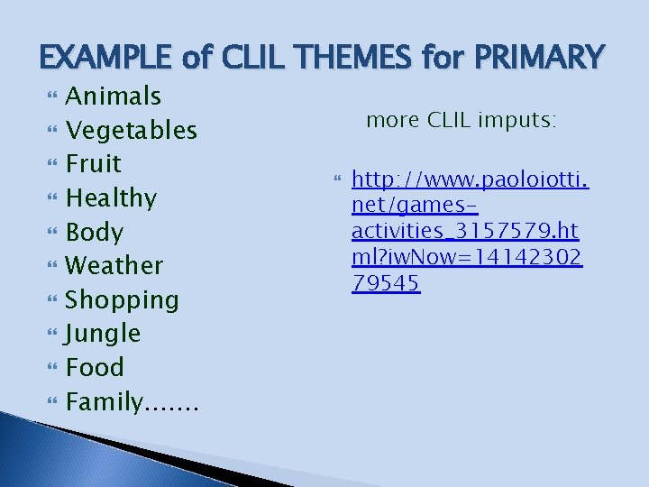 CLIL Content and Language Integrated Learning Teacher Training