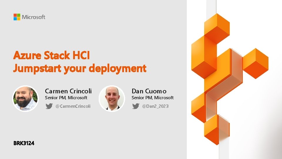 Azure Stack HCI Jumpstart your deployment Carmen Crincoli