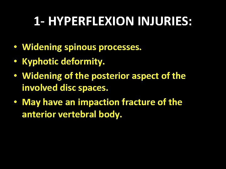 Imaging modalities for spinal trauma Radiography Conventional films