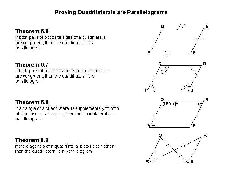 Quadrilaterals and Polygons Polygon A plane figure that