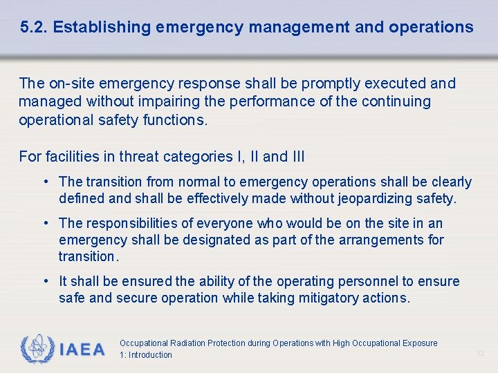 IAEA Training Material on Occupational Radiation Protection during
