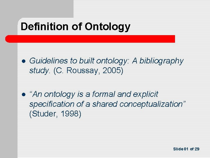 Theoretical approach to urban ontology a contribution from