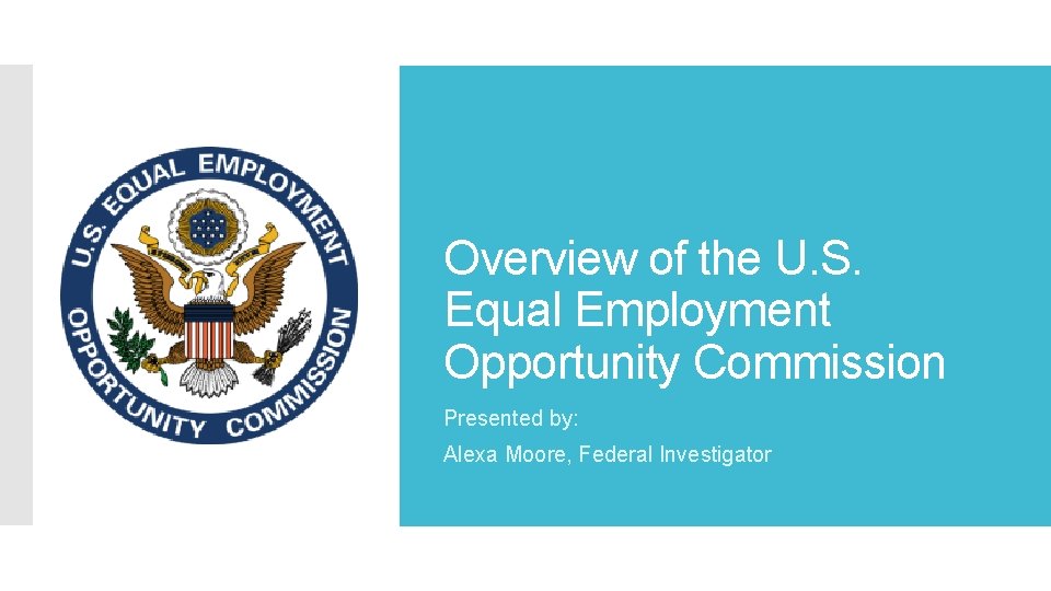 Overview of the U S Equal Employment Opportunity