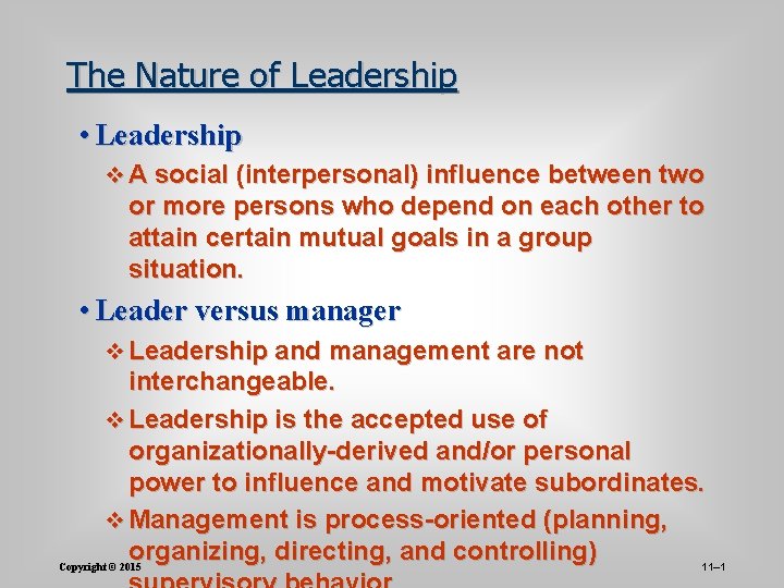 The Nature of Leadership Leadership v A social