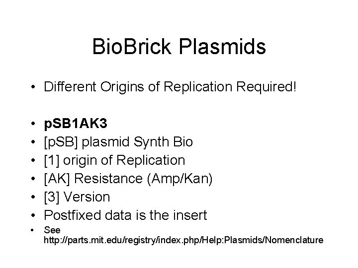 Synthetic Biology Lecture 2 Fundamentals of Synthetic Biology