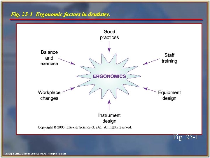 Chapter 25 Ergonomics Copyright 2003 Elsevier Science USA