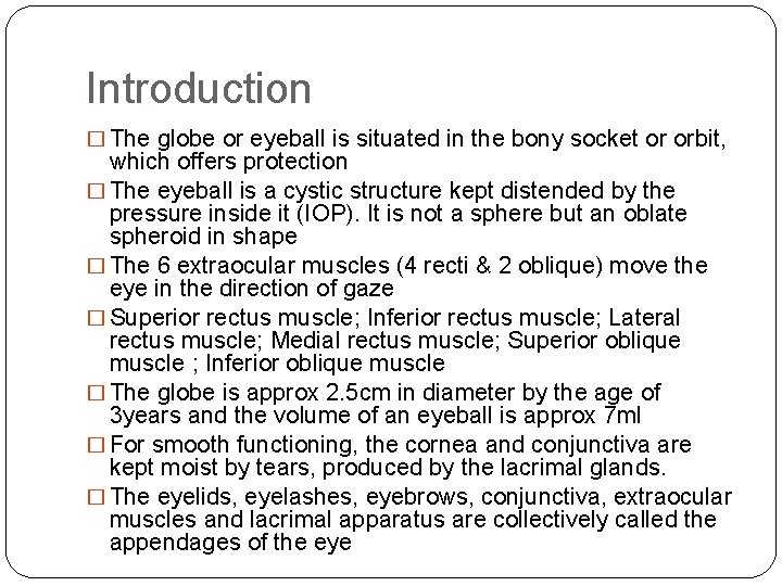 REVIEW OF ANATOMY PHYSIOLOGY OF THE EYE TIMOTHY