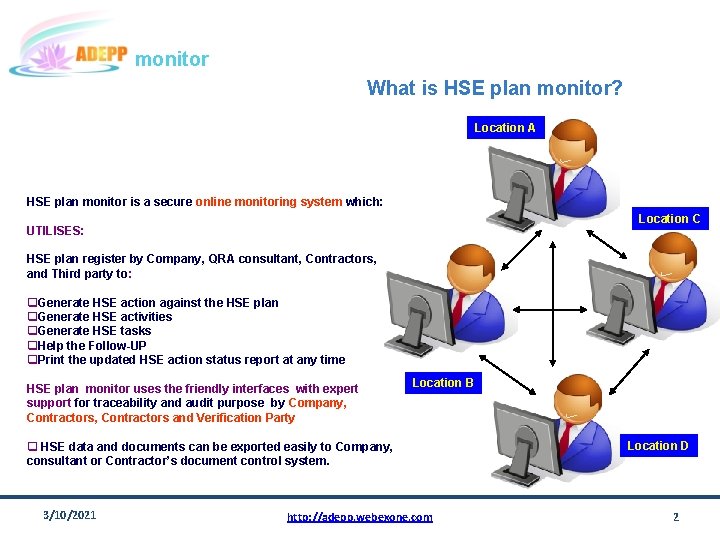 monitor Why HSE Plan monitor Knowing what should
