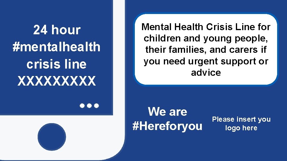 24 hour mentalhealth crisis line XXXXX Mental Health