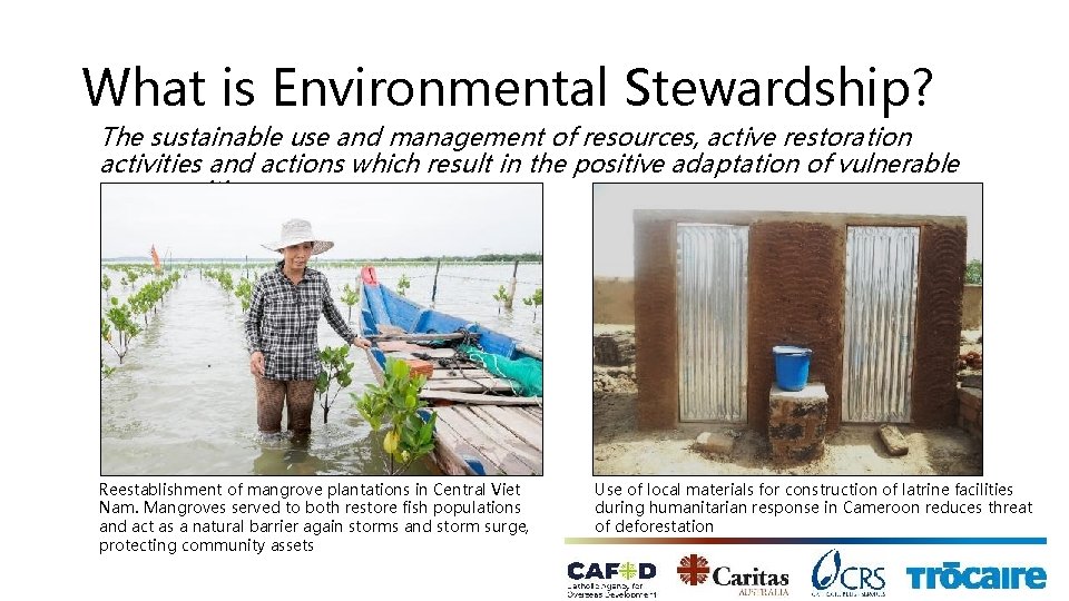 Environmental Stewardship Tool Training Training Objectives By the