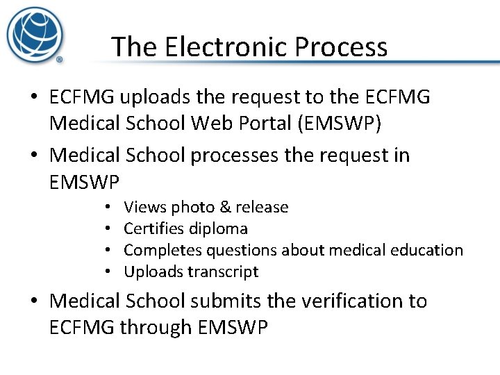 Electronic Verification of Medical Education Credentials Rob Seaner