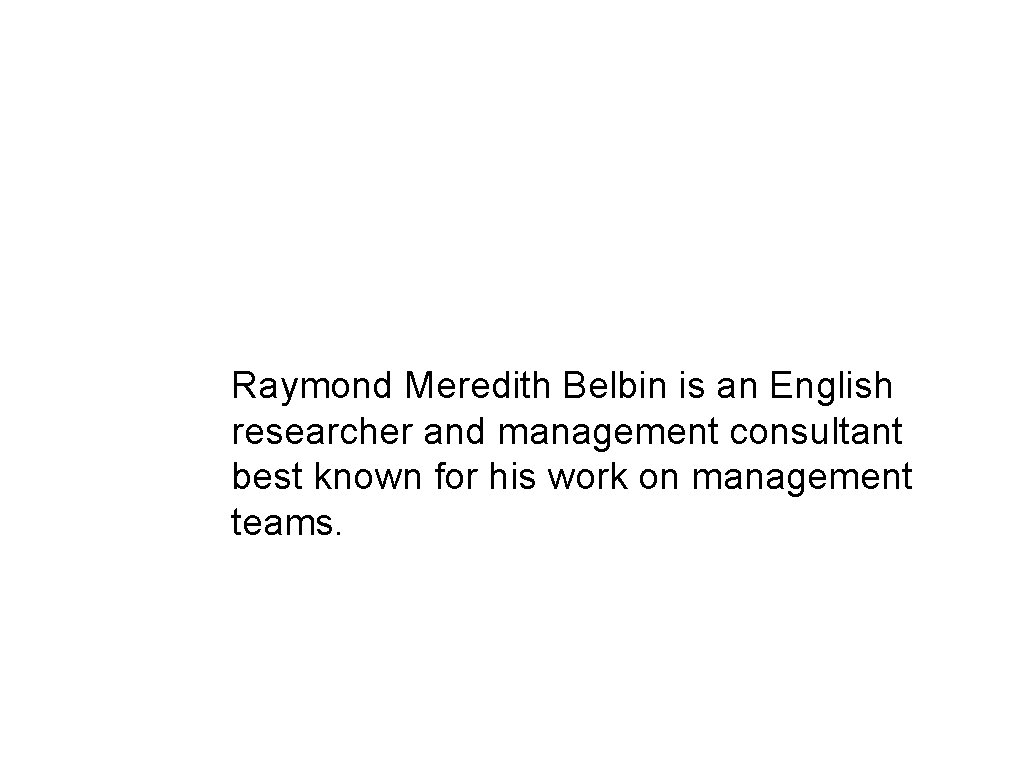 Topic 2 3 The concept of team role