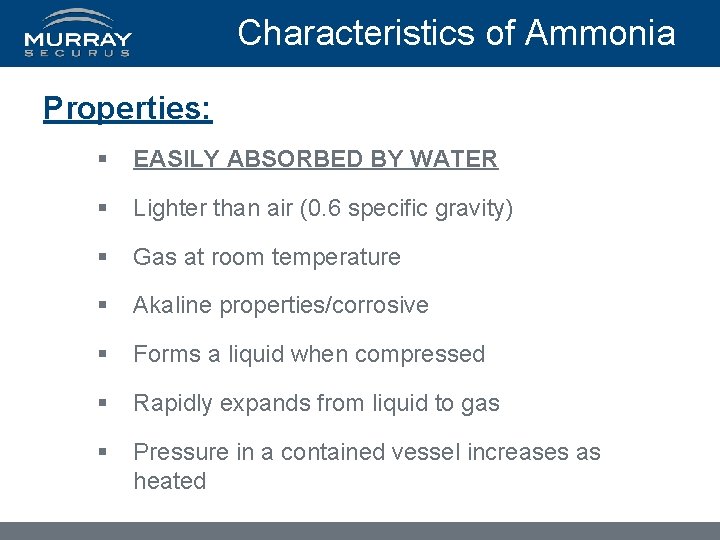 Ammonia Safety Presented By John S Hillard CSP