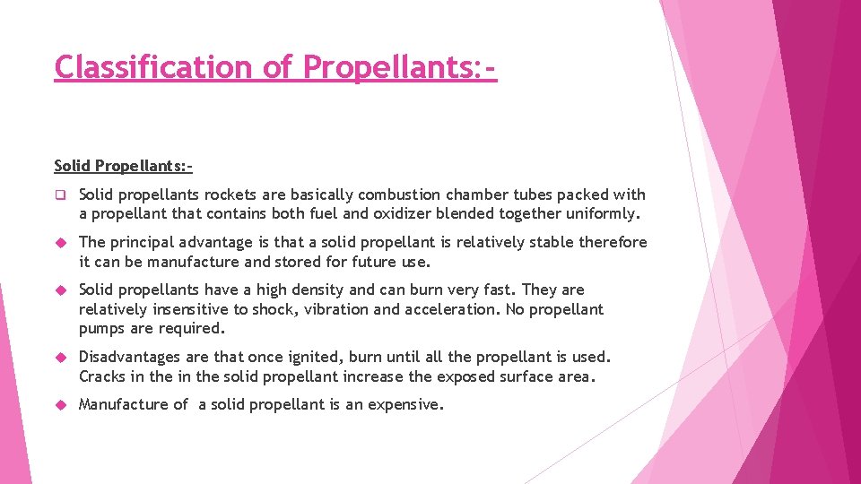 ROCKET PROPELLANTS PREPARED BY DR SHAHBAZ KHAN B