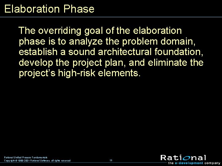 Rational Unified Process Fundamentals Module 2 RUP Structure