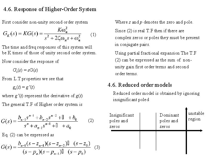 4 3 Time Response Specification in Design The