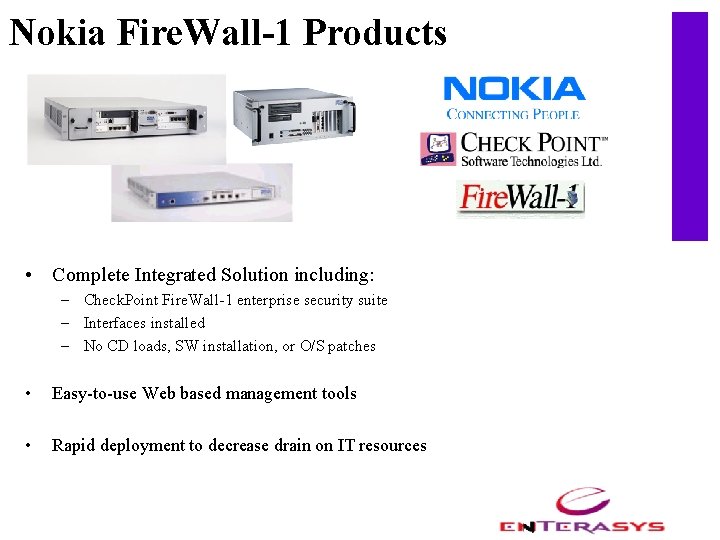 Nokia Fire Wall1 Products Complete Integrated Solution including