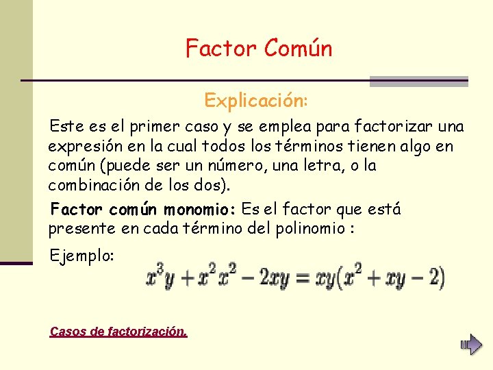 Oaaaaa Bienvenidos al mundo de la factorizacion somos