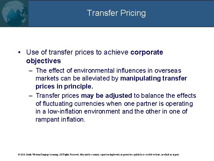 Principles of International Marketing Chapter 17 Global Pricing