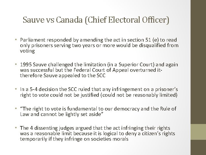 The Oakes Test Revisited Balancing Prisoners vs Societies