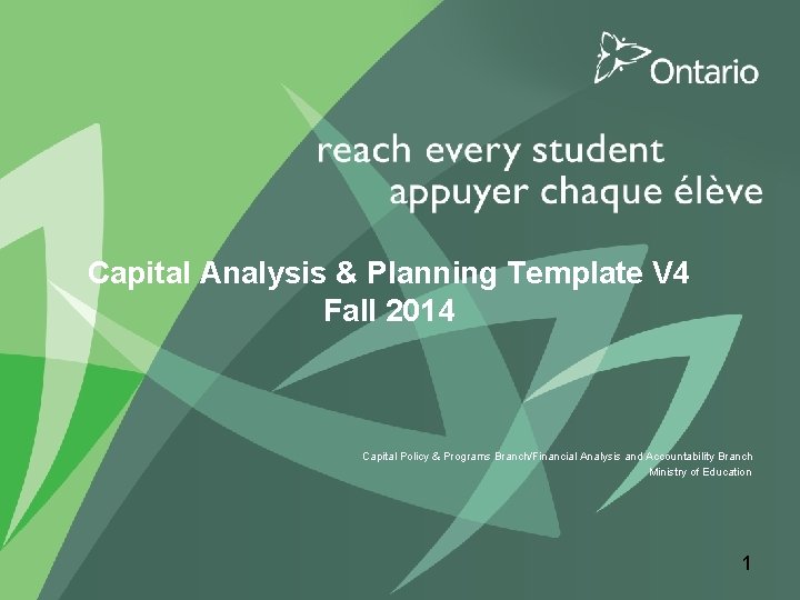 Capital Analysis Planning Template V 4 Fall 2014