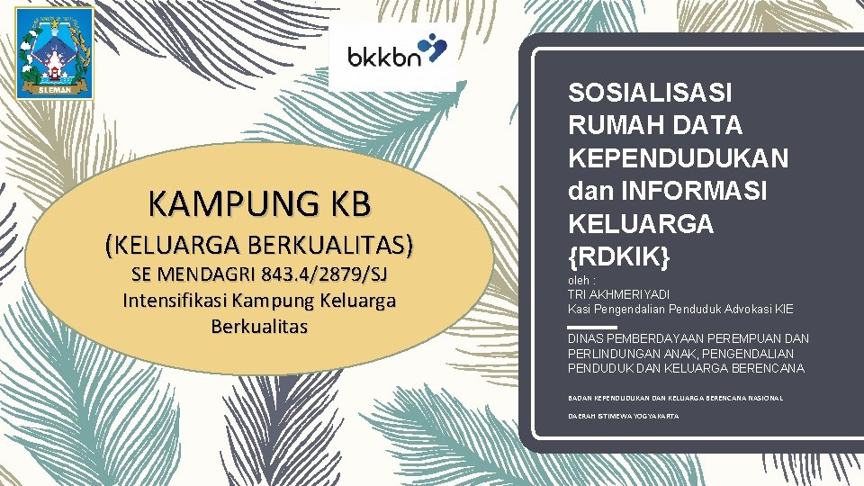 KAMPUNG KB KELUARGA BERKUALITAS SE MENDAGRI 843 42879SJ
