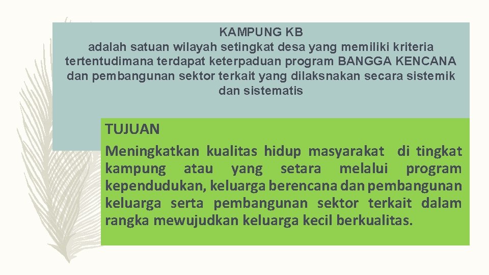 KAMPUNG KB KELUARGA BERKUALITAS SE MENDAGRI 843 42879SJ