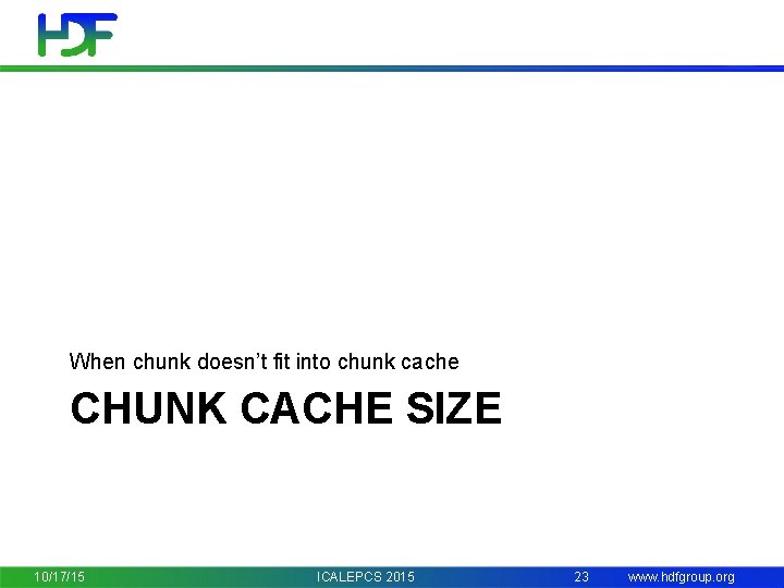 The HDF Group HDF 5 Chunking and Compression