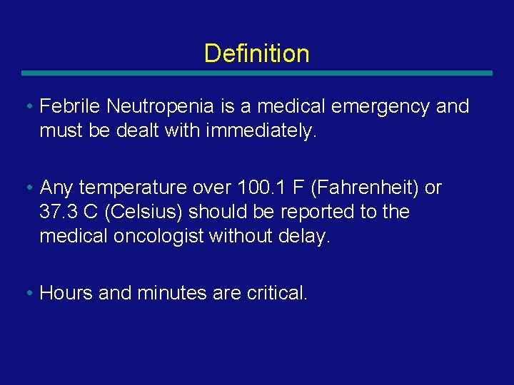 Neutropenic Fever Febril neutropenia Dr Meral SNMEZOLU Yeditepe