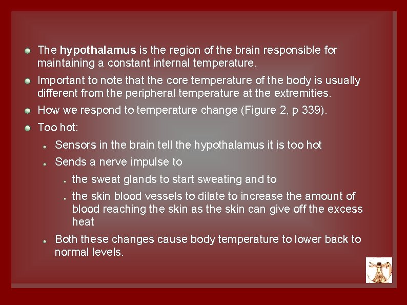 UNIT 3 HOMEOSTASIS Ch 7 Maintaining an Internal