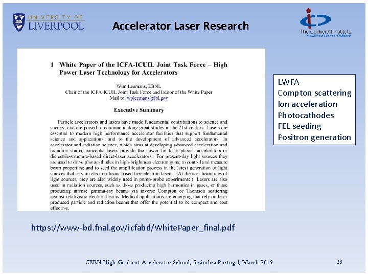 Introduction to Laser Physics Laura Corner Cockcroft Institute