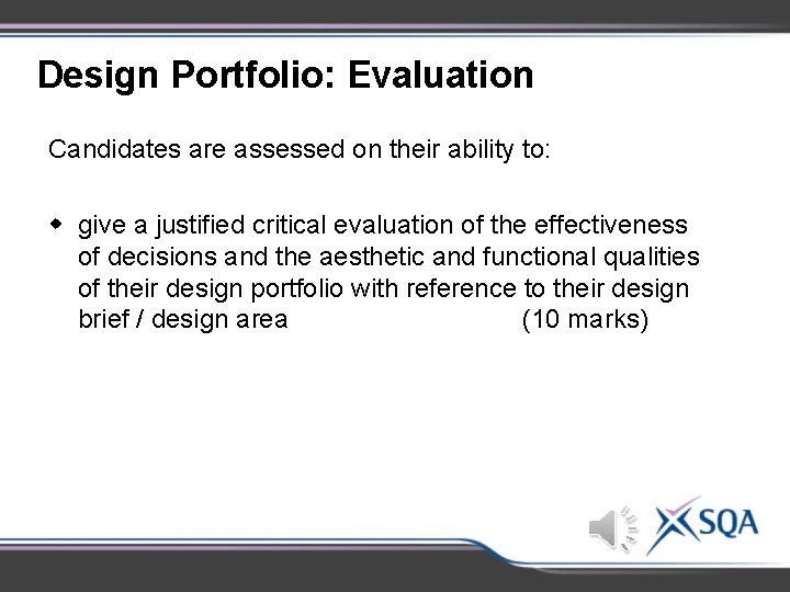 Understanding Standards Art and Design Higher An overview