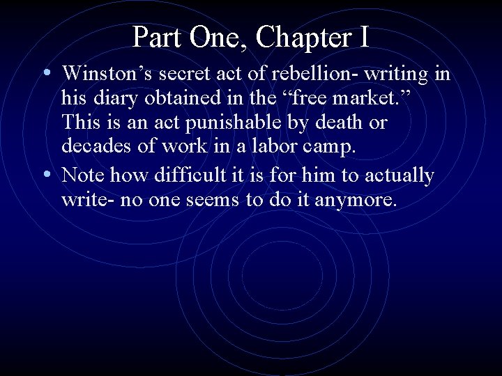 George Orwells 1984 Part One A Quick Word